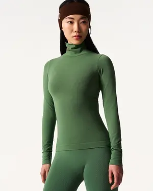 Perfect Moment Seamless Thermal Top - Dark-green