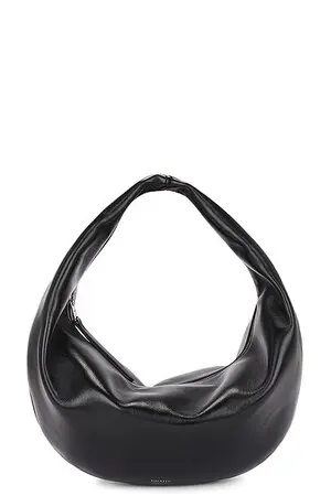 Khaite Olivia Patent Hobo Bag - Black