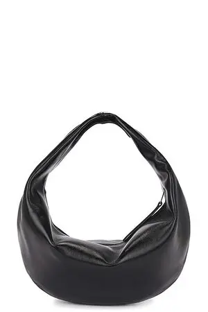 Khaite Olivia Patent Hobo Bag - Black