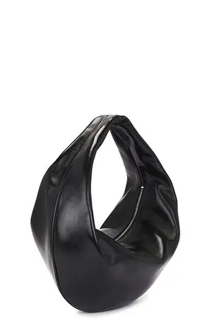 Khaite Olivia Patent Hobo Bag - Black