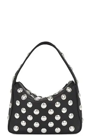 Khaite Elena Small Studded Handbag - Black & Silver