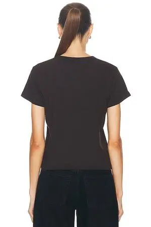 LESET The Margo Tee - Chocolate
