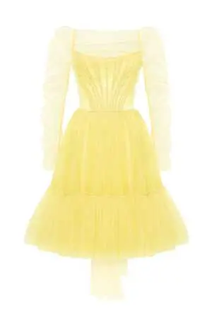 MILLA Tulle Mini Dress With Bolero