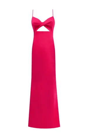 MILLA Twisted Cutout Bodice Maxi Dress