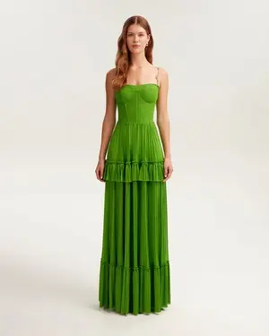 Milla Pleated Evening Dresses