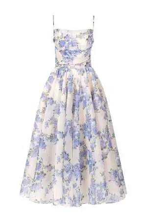 MILLA Spaghetti Strap Midi Dress - Hydrangea