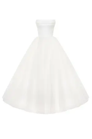 MILLA Tulle Evening Co-ord Set With Gloves