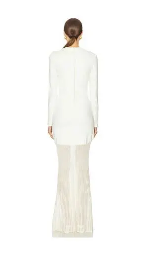 SEROYA Serenade Knit Maxi Dress - Cream