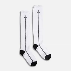Women's Knee High White Socks Hoiseries