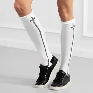 PXG Ruffle Knee-high Socks - White