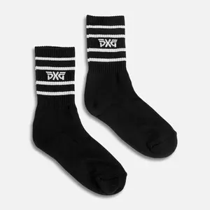 PXG Stripe Crew Socks - Black