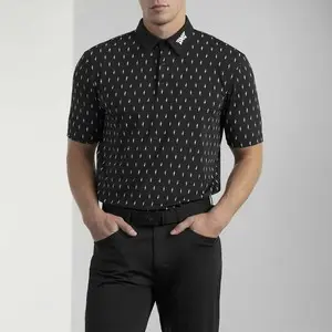 PXG Comfort Fit Cactus Print Polo - White