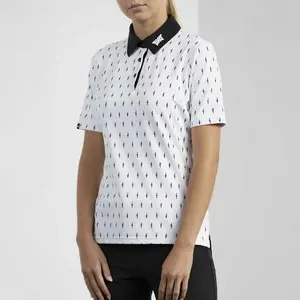 PXG Cactus Print Polo - Black