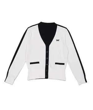 PXG Contrast V-neck Cardigan