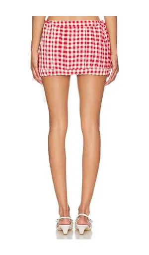 MILKWHITE Mini Peplum Skirt