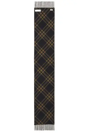 Burberry Bias Check Scarf In Brown