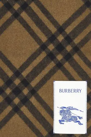 Burberry Bias Check Scarf In Brown
