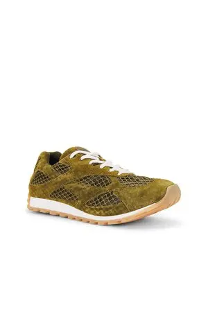 Bottega Veneta Orbit Sneaker - Olive Oil