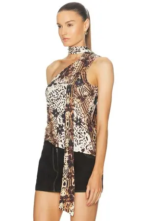 SIEDRES For One Shoulder Tank Top