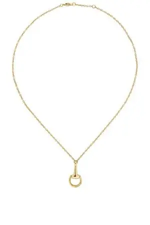 Gucci Horsebit Pendant Necklace - Yellow Gold