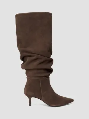 Simkhai Jordi 65mm Suede Slouch Boots - Cacao