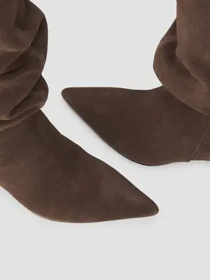 Simkhai Jordi 65mm Suede Slouch Boots - Cacao