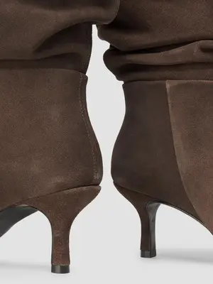 Simkhai Jordi 65mm Suede Slouch Boots - Cacao