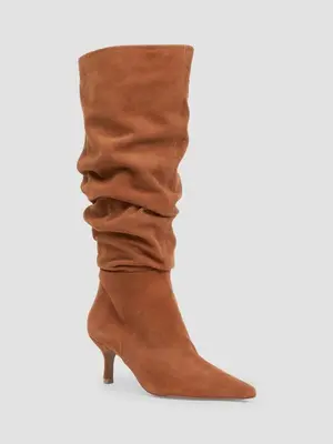 Simkhai Jordi 65mm Suede Slouch Boots - Camel