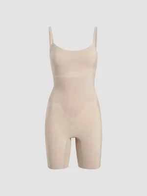 Commando Zone Smoothing Stretch Bodysuit - Beige