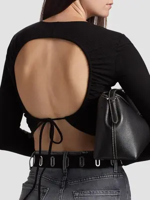 REFORMATION Casey Open-back Crop Top