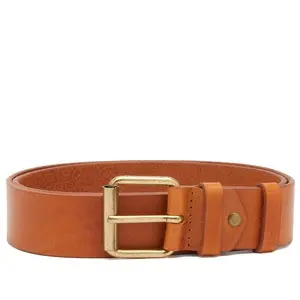 Nudie Jeans Pedersson Leather Belt - Toffee Brown