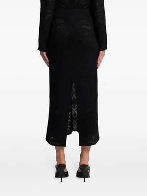 Etro Knitted Jacquard Midi Skirt