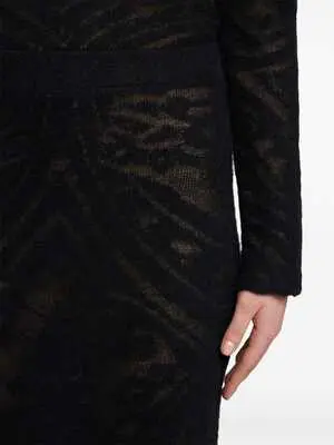 Etro Knitted Jacquard Midi Skirt