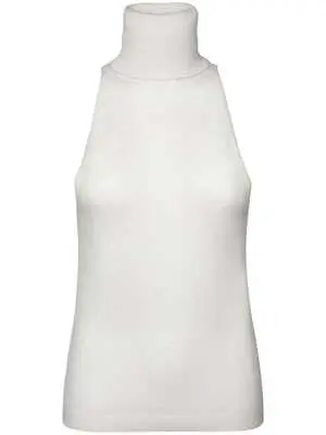 Cashmere In Love Sleeveless Top - White
