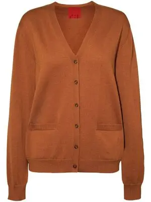 Cashmere In Love Quinn Cardigan - Brown