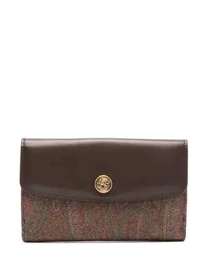 Etro Paisley-print Wallet - Brown