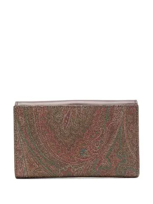 Etro Paisley-print Wallet - Brown