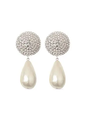 JENNIFER BEHR Dorrit Crystal And Faux Pearl Earrings