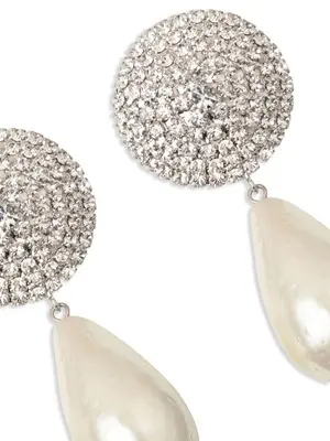 JENNIFER BEHR Dorrit Crystal And Faux Pearl Earrings
