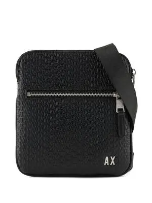 Armani Exchange Monogram Debossed Messenger Bag