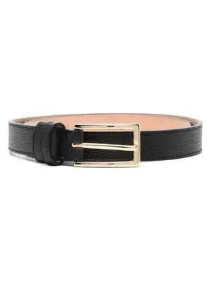 N.peal Leather Belt - Black