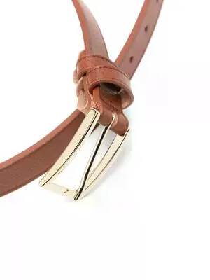 N.peal Leather Belt - Brown