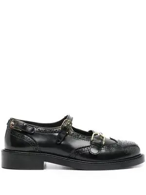 Sandro Multi-buckle Mary Jane Loafers - Black