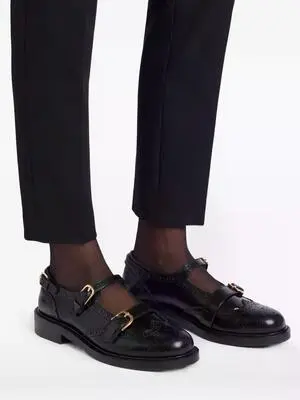 Sandro Multi-buckle Mary Jane Loafers - Black