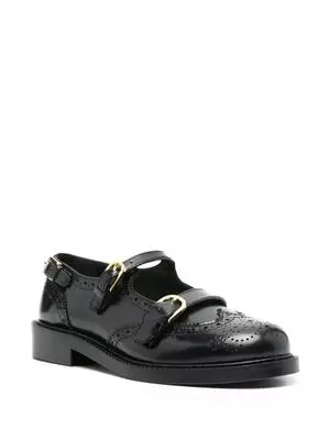 Sandro Multi-buckle Mary Jane Loafers - Black