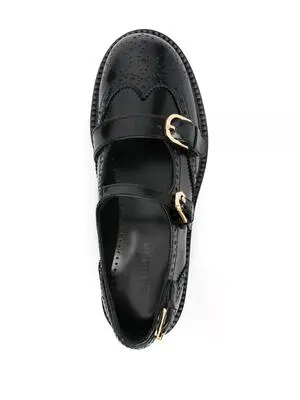 Sandro Multi-buckle Mary Jane Loafers - Black