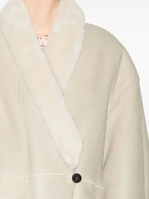 Isabel Marant Elanore Shearling Jacket - Neutrals