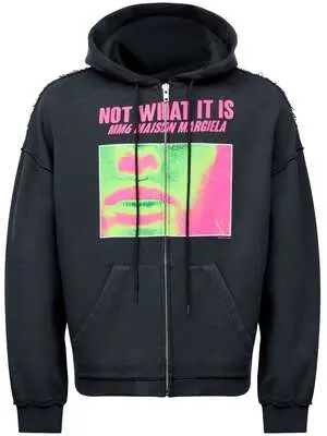 MAISON MARGIELA Graphic-print Cotton Hoodie