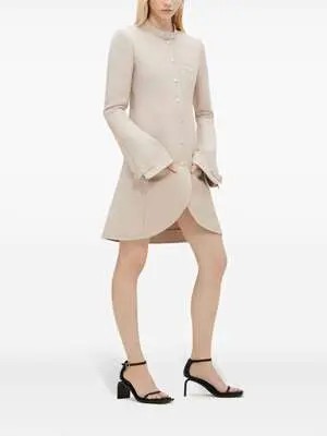 COURREGES Ellipse Twill Asymmetric Coat
