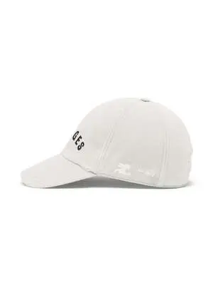 COURREGES Logo-embroidered Baseball Cap - Neutrals